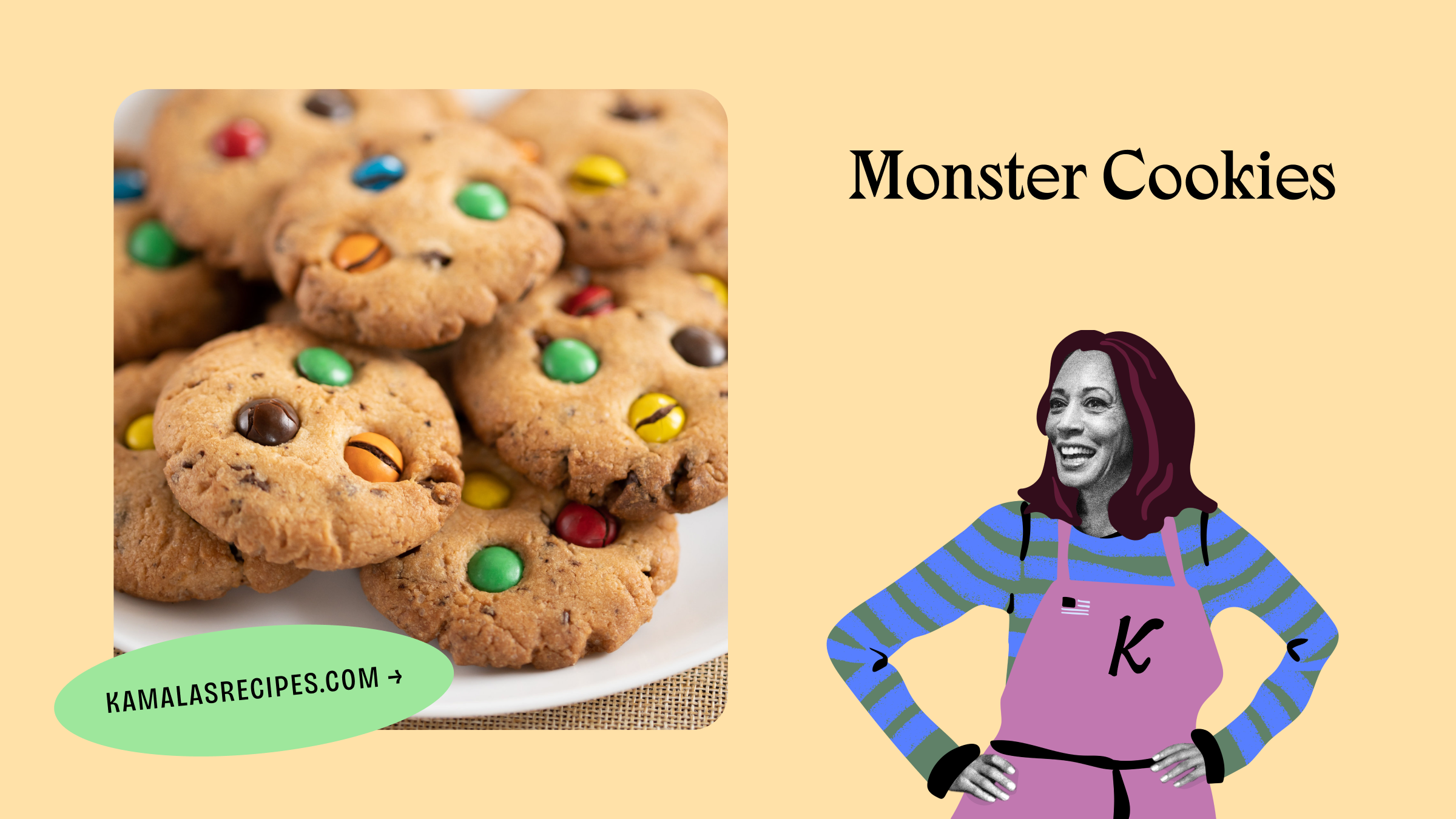 Kamala's Recipes - Monster Cookies - Dishes inspired by Kamala Harris ...