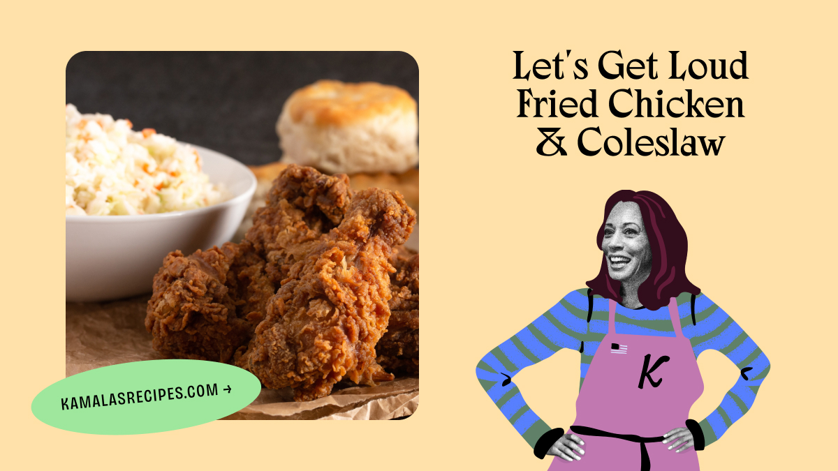 Kamala's Recipes - Let's Get Loud Fried Chicken & Coleslaw - Dishes ...